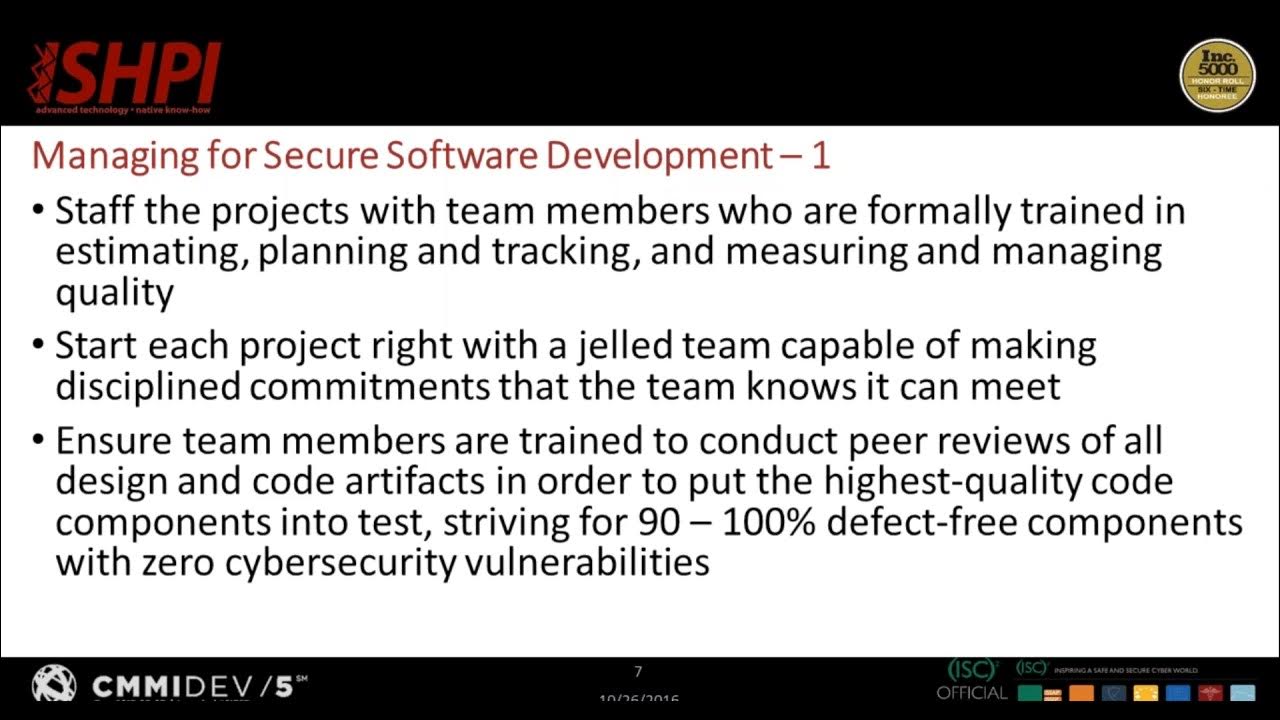 CISQ Webcast: Reducing Software Vulnerabilities – The “Vital Few” Process and Product Metrics ...