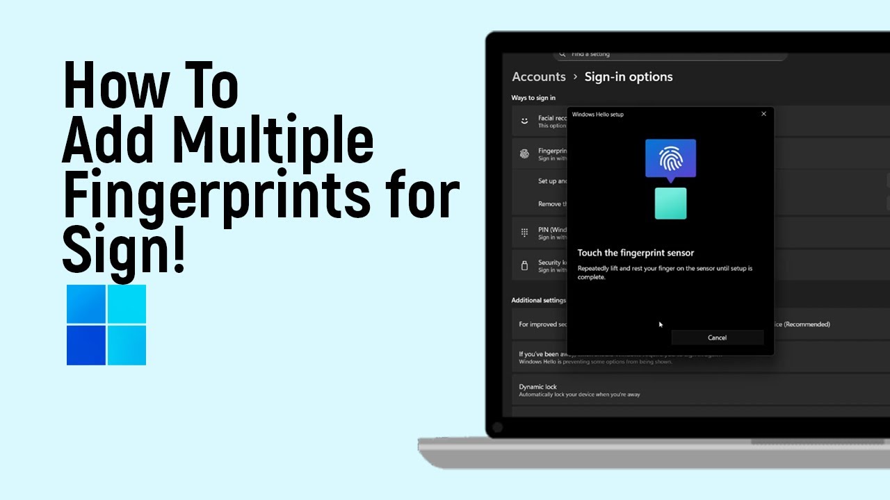 How to Add Multiple Fingerprints for Sign in on Windows 11 [easy] - YouTube
