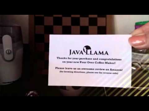 JAVA LLAMA Pour Over Coffee Maker! - YouTube