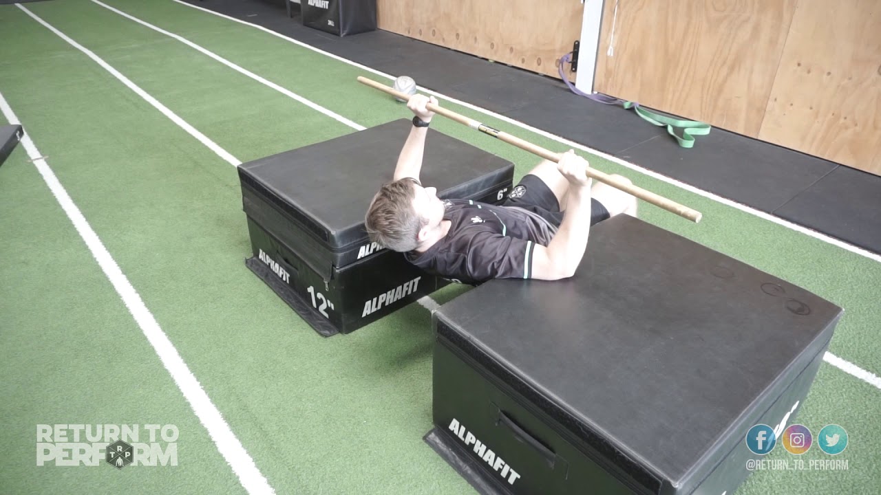 Supine Scap Retraction ISO [Exercise Demonstration] - YouTube