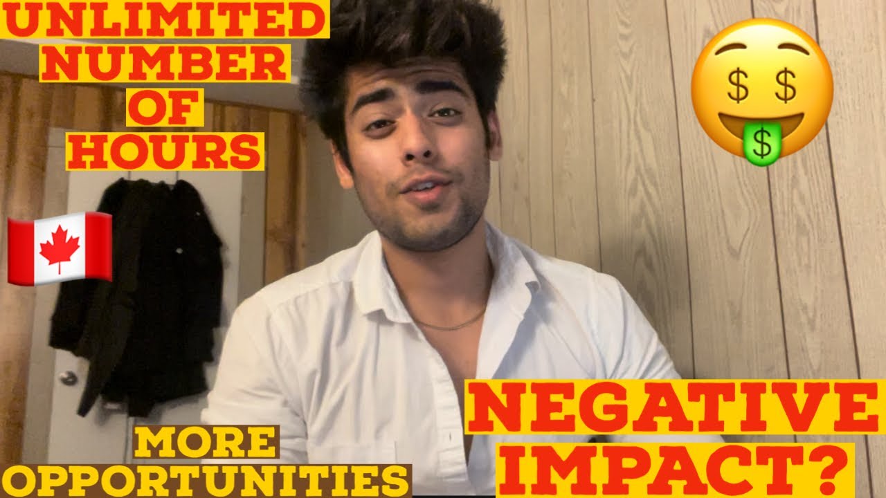 International students can work unlimited hours in Canada 🇨🇦 - YouTube