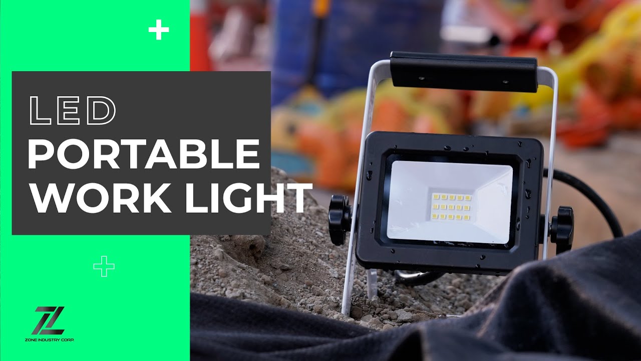 ZONE 1200 Lumens Portable LED Work Light - YouTube