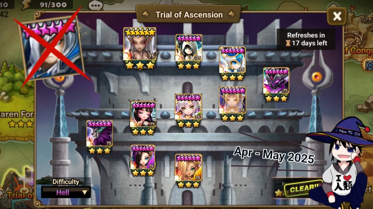 ToA Hell April - May 2025 (30 Stars, didn't use Bolverk) | Summoners ...
