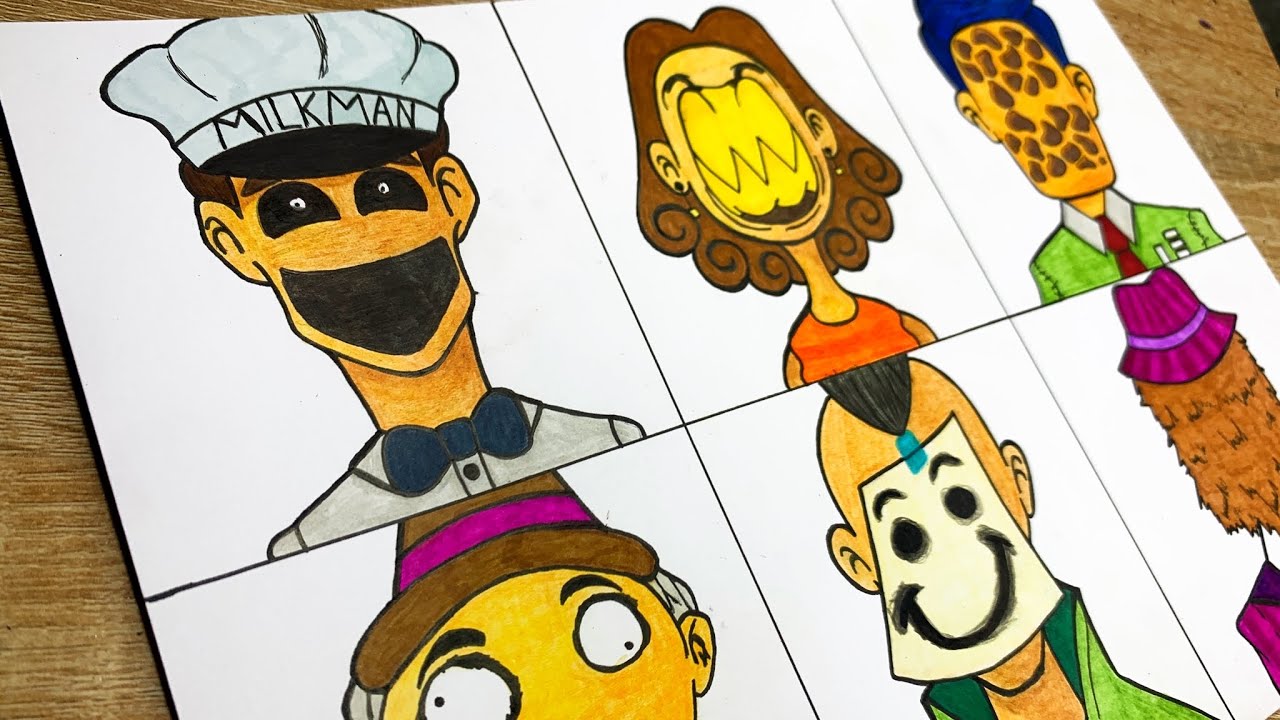 Drawing Monster Doppelganger Character : That's not my neighbor ...