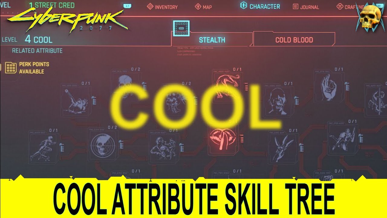 Cyberpunk 2077 Cool Attribute Skill Tree and Perks - YouTube