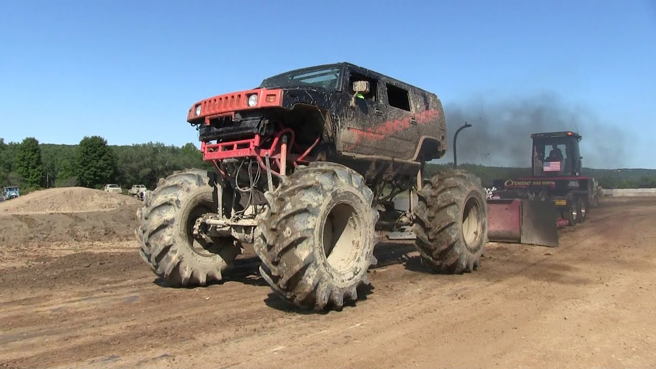 Notorious Mega Hummer Sled Pull At Cornfield 500 Sept 2016 - YouTube