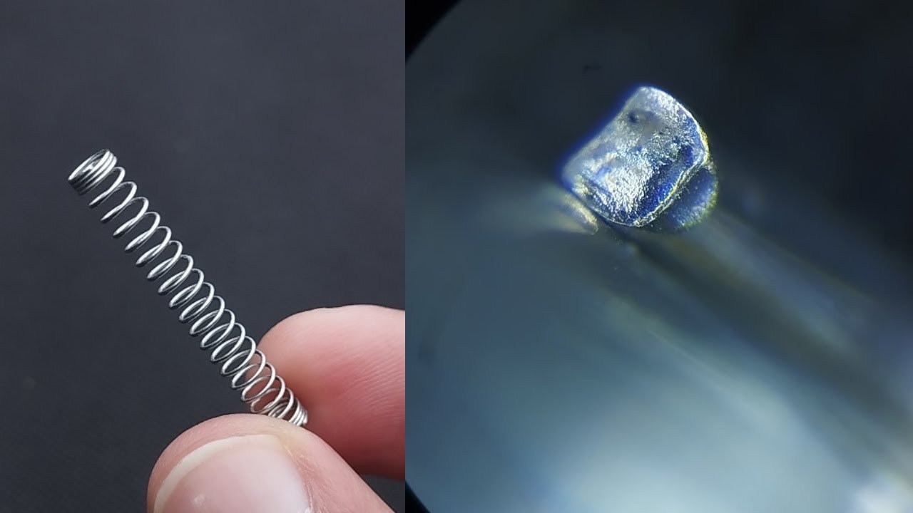 What a Spring looks under microscope - YouTube
