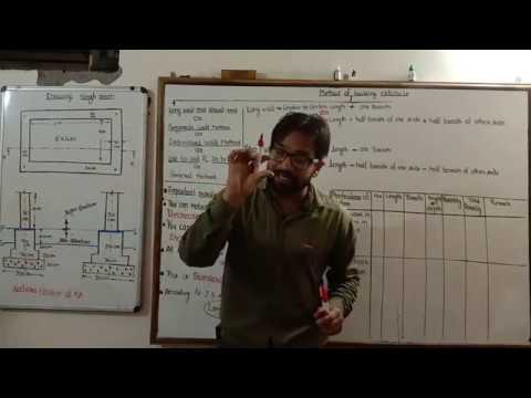 Part 16 ! Estimating and Costing ! Long wall and short wall method ...