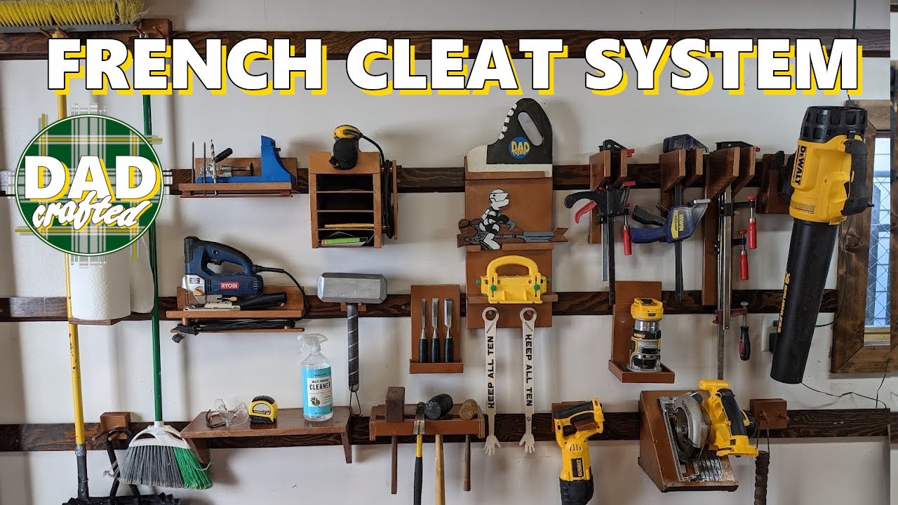 How to Make French Cleat Tool Holders | Storage and Organization - YouTube