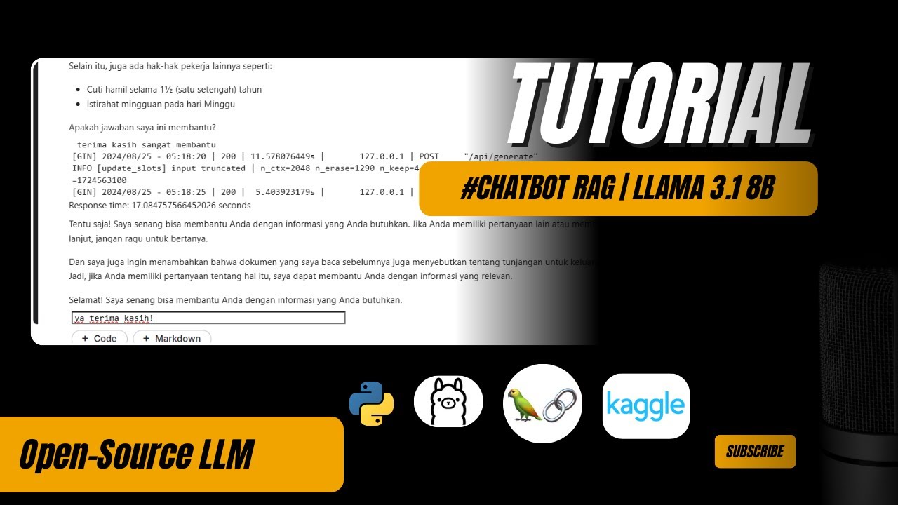 MUDAH!! | TUTORIAL CHATBOT RAG Llama 3 in Kaggle - YouTube