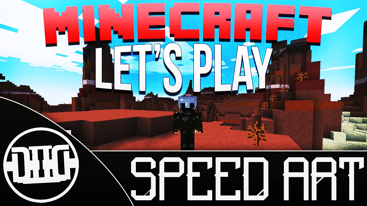 FREE MINECRAFT LETS PLAY THUMBNAIL TEMPLATE - YouTube