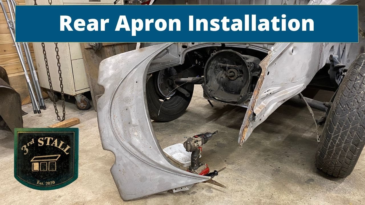 1966 VW Beetle Convertible Restoration Pt. 32 - Rear Apron Installation ...