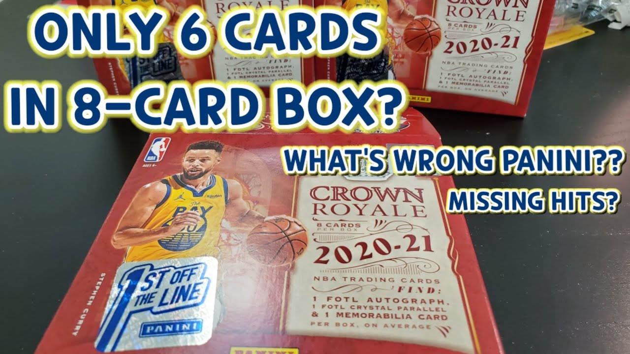 2020-21 Panini Crown Royale FOTL First Off the Line Basketball Break ...