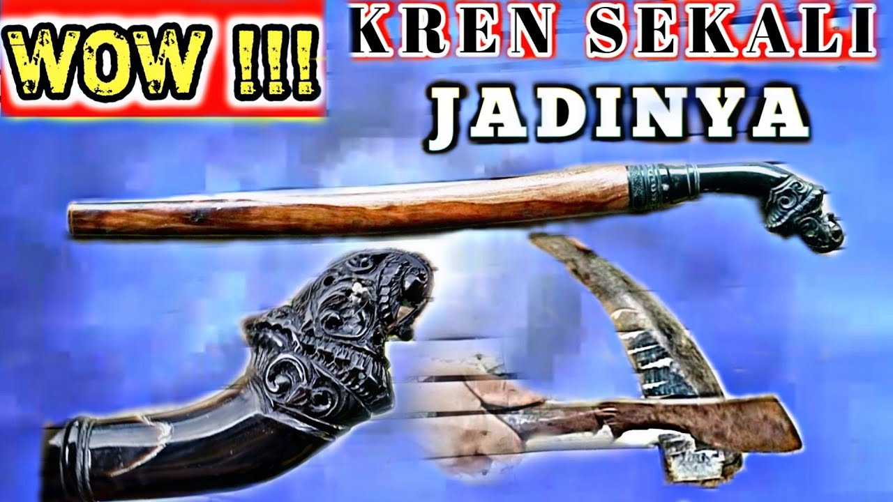 MENGUKIR SEKALIGUS PEMASANGAN GAGANG KELEWANG DARI TANDUK KERBAU DENGAN ...