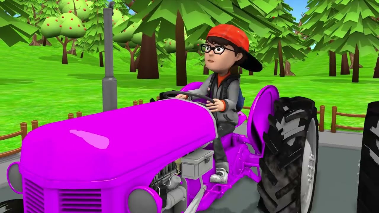 JCB Tractor Excavator broken down and Mini Tractor Construction Truck ...