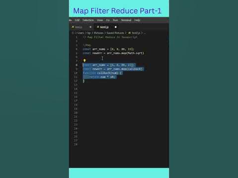 Must Know #javascript Map Filter Reduce Part-1 #shorts #youtubeshorts #hindi - YouTube