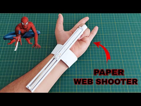 HOW TO MAKE SPIDER-MAN WEB SHOOTER WİTH PAPER - KAĞITTAN AĞ ATAN SİLAH | MARWEL TOY MAKİNG|PAPER GUN