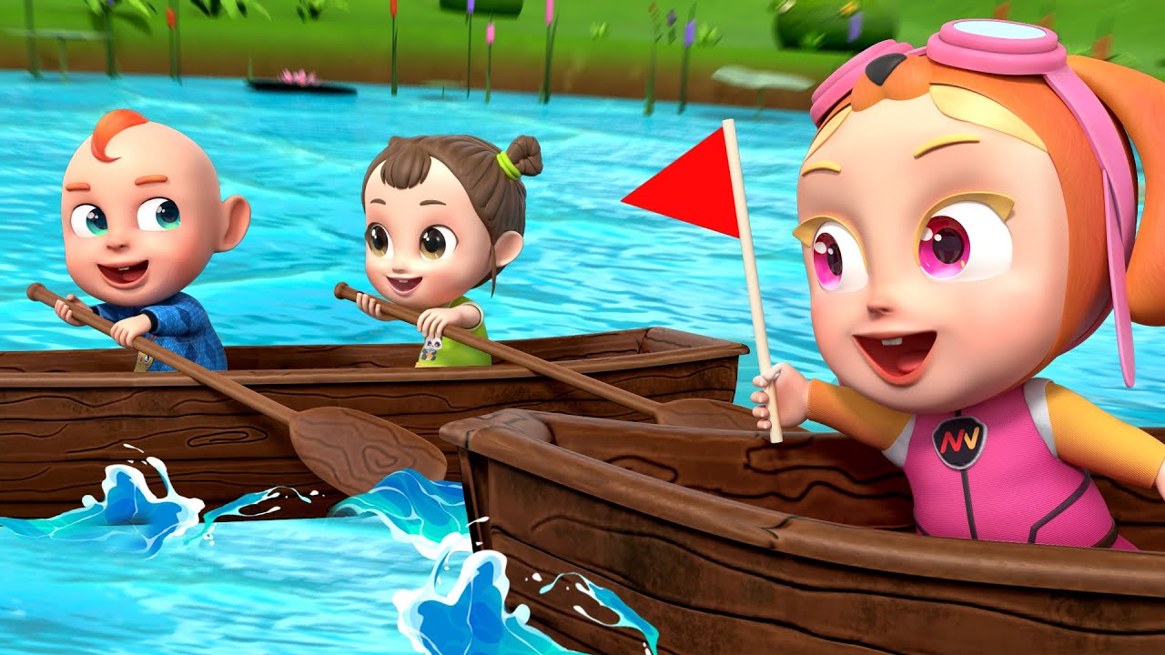 Row, Row, Row Your Boat - Police Cartoon - Job and Career Song | More ...