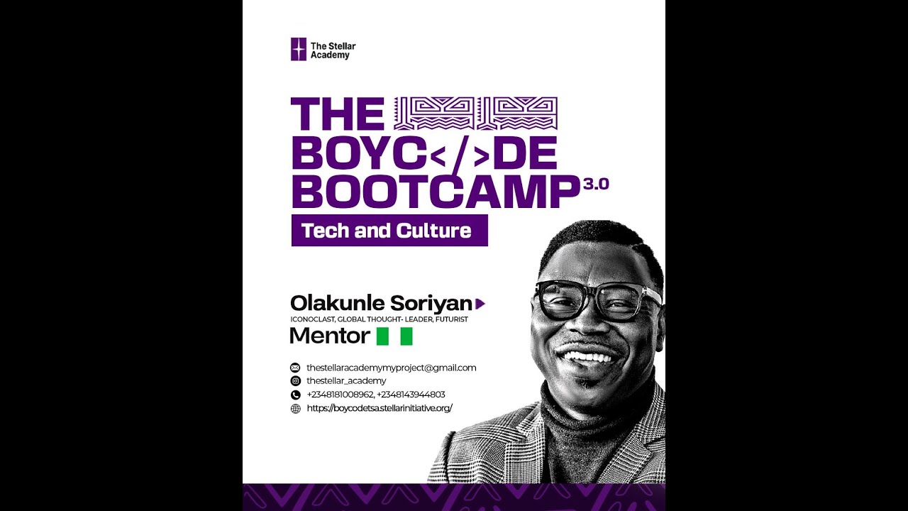 The Boy code Bootcamp 3.0 Olakunle Sorinyan - YouTube