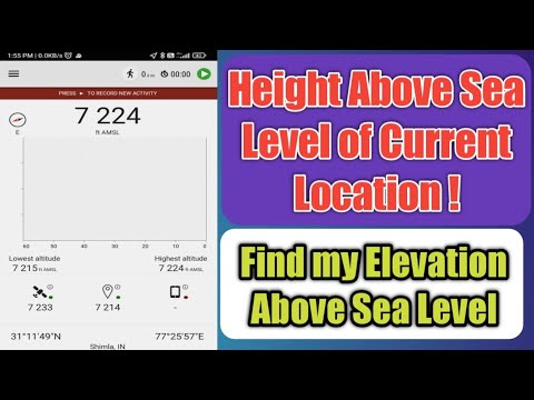 How to Find my Elevation Above Sea Level || How to Measure Altitude ...