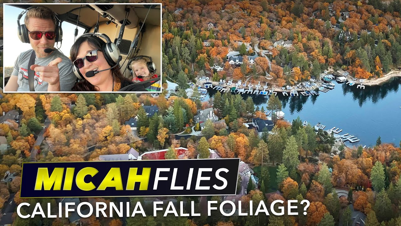Fall Foliage Helicopter Flight | California Mountains - YouTube