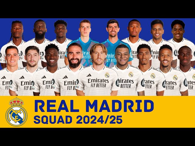 Real Madrid Team Names 🚨OFFICIAL : Real Madrid Squad List So Far