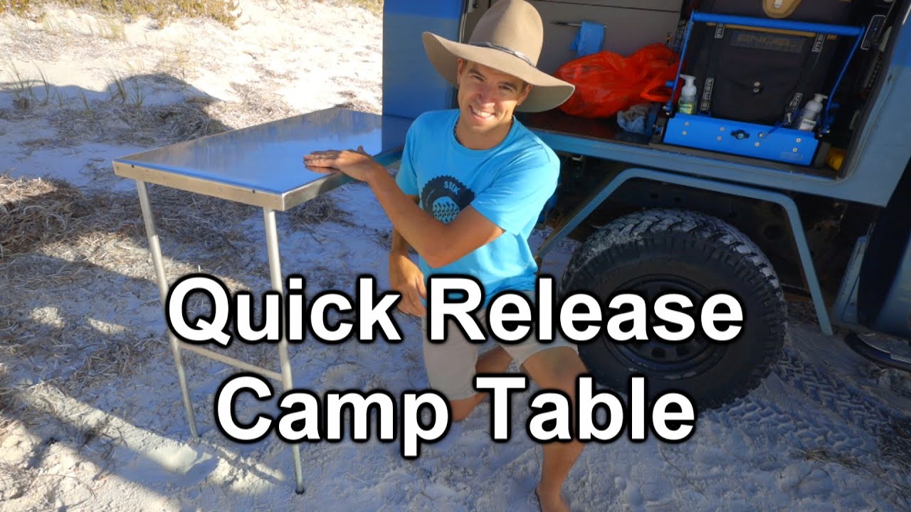 DIY Quick Release Camp Table | 4x4 Touring - YouTube