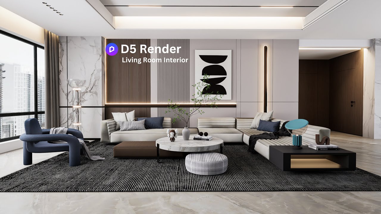 Interior Design Visualization with D5 Render - YouTube