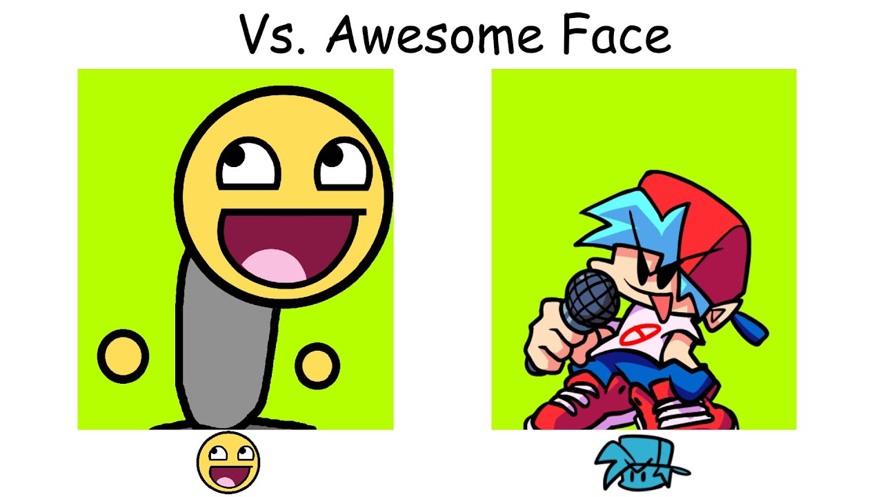Friday Night Funkin' VS. Awesome Face [Meme Funkin' Jam] (FNF Mod ...