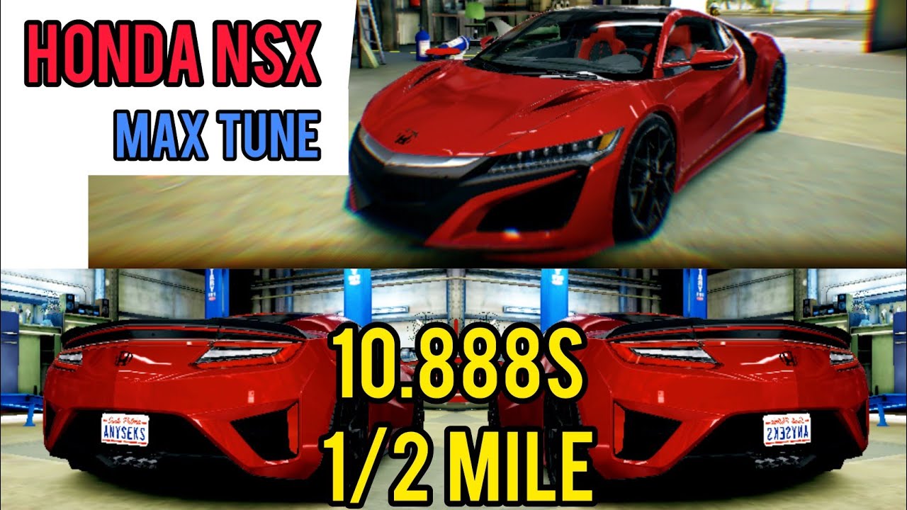 CSR2 Honda NSX Max Tune & Time. - YouTube