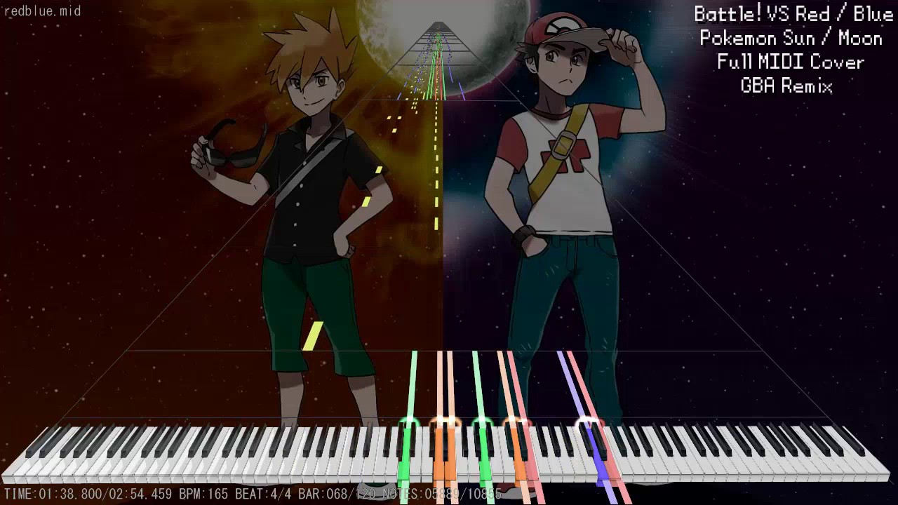 【MIDI DL】Battle! VS Red/Blue - GBA-Style Remaster - Pokemon Sun/Moon ...