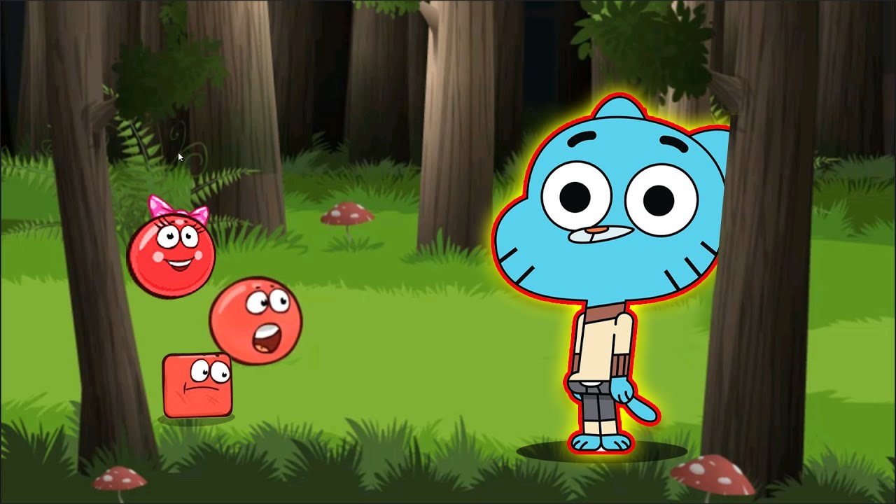 Moon Red Ball 4 vs Gumball Boss - YouTube