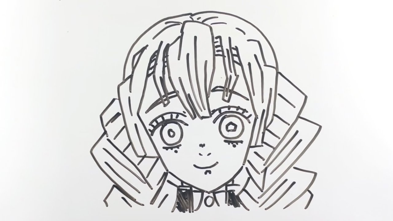 How To Draw Mitsuri Kanroji | Demon Slayer - Easy Step By Step - YouTube