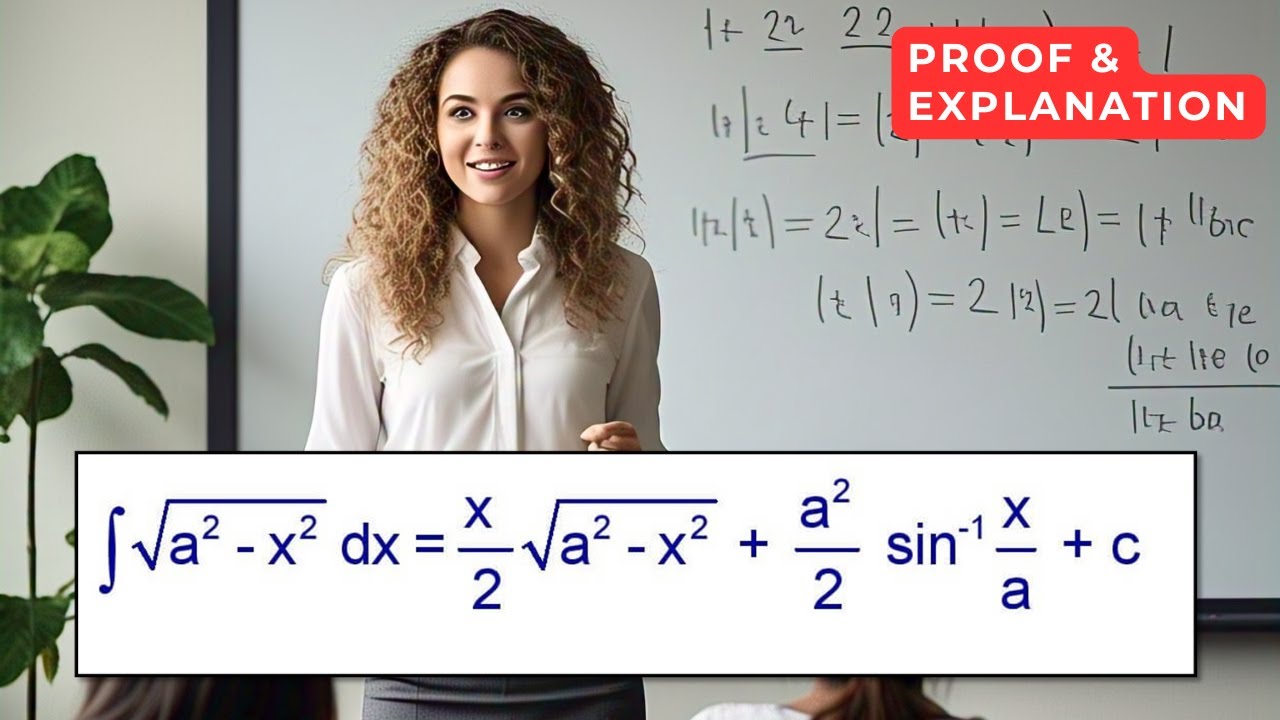 Integration of the Square Root of a^2-x^2 | Solve SQRT (a^2-x^2) - YouTube