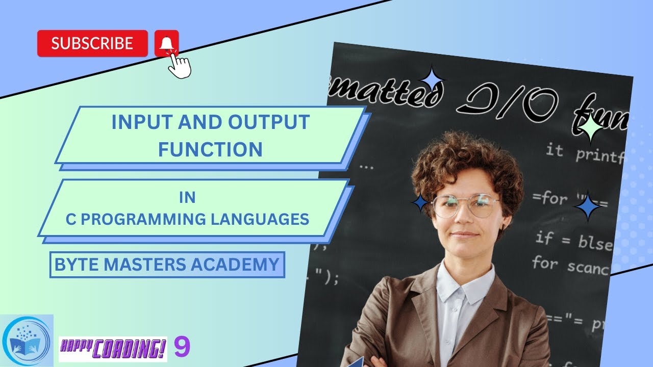 Input and output function in C - YouTube