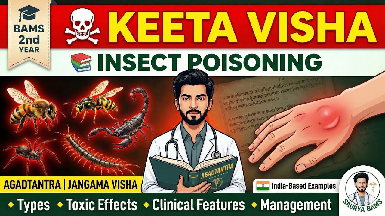 Keeta Visha Explained 🐝 | Insect Poisoning | Agadtantra | BAMS 2nd Year ...