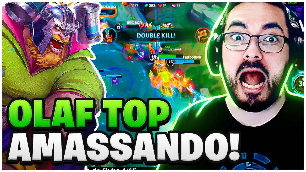 Olaf Ta Muito Forte Na Top Lane Wild Rift Youtube