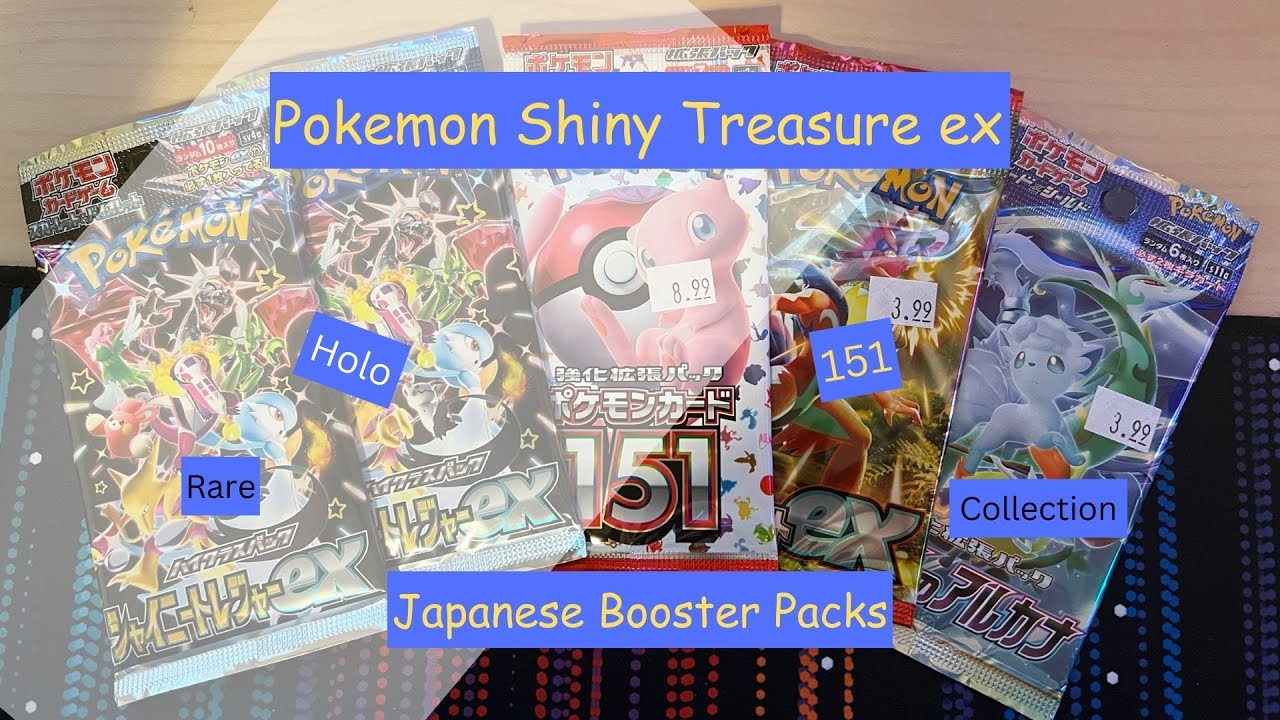 Opening More Japanese Pokemon Booster Packs | Shiny Treasure ex, 151 ...