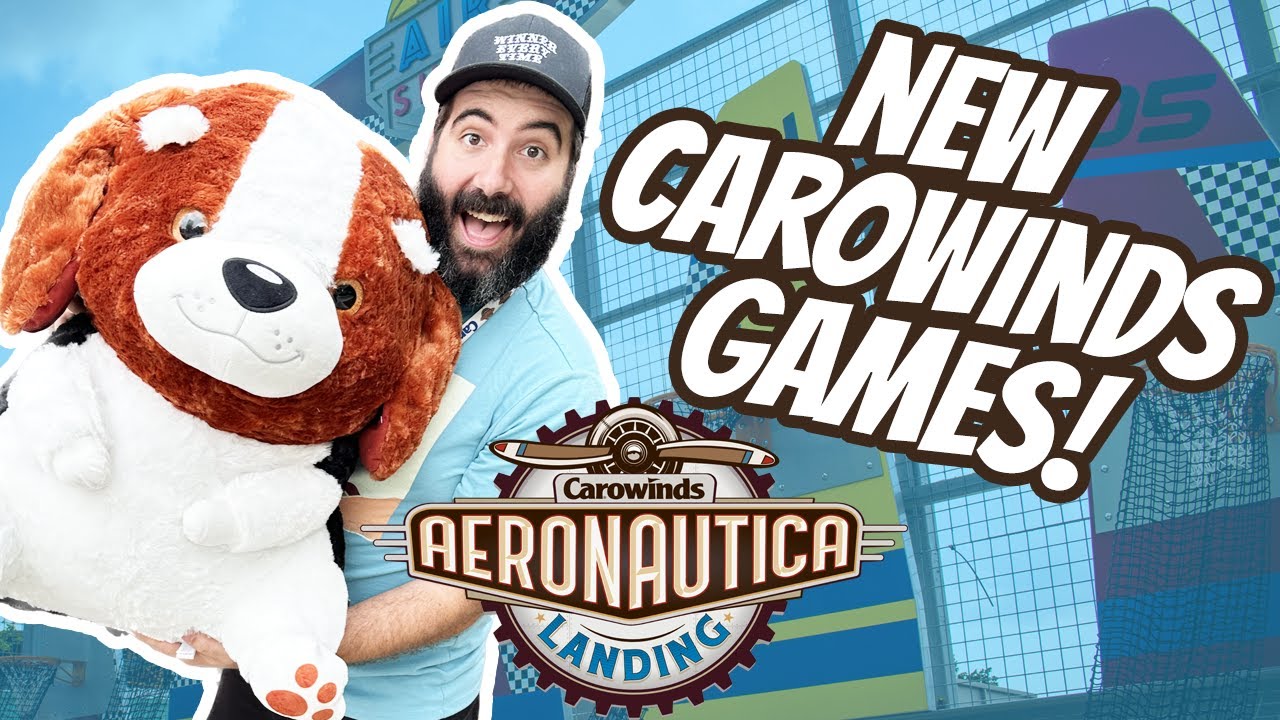 Brand New Carnival Games in Aeronautica Landing at Carowinds! - YouTube