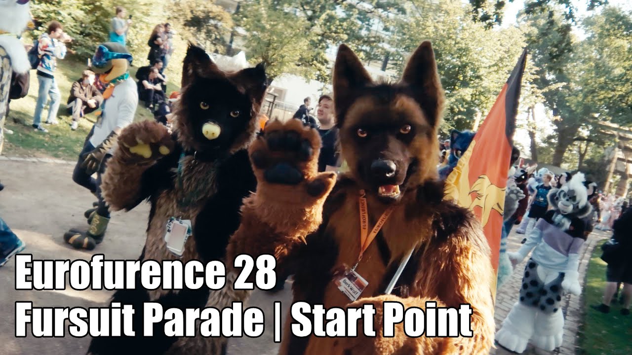 Eurofurence 28 Fursuit Parade Start Point - YouTube