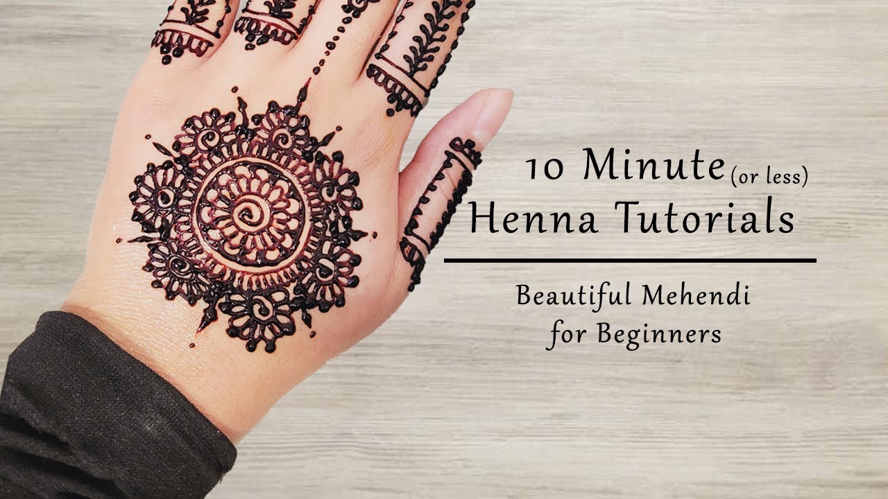 Beautiful Henna Design, Easy Mandala Design | Henna Tutorial for beginners - YouTube