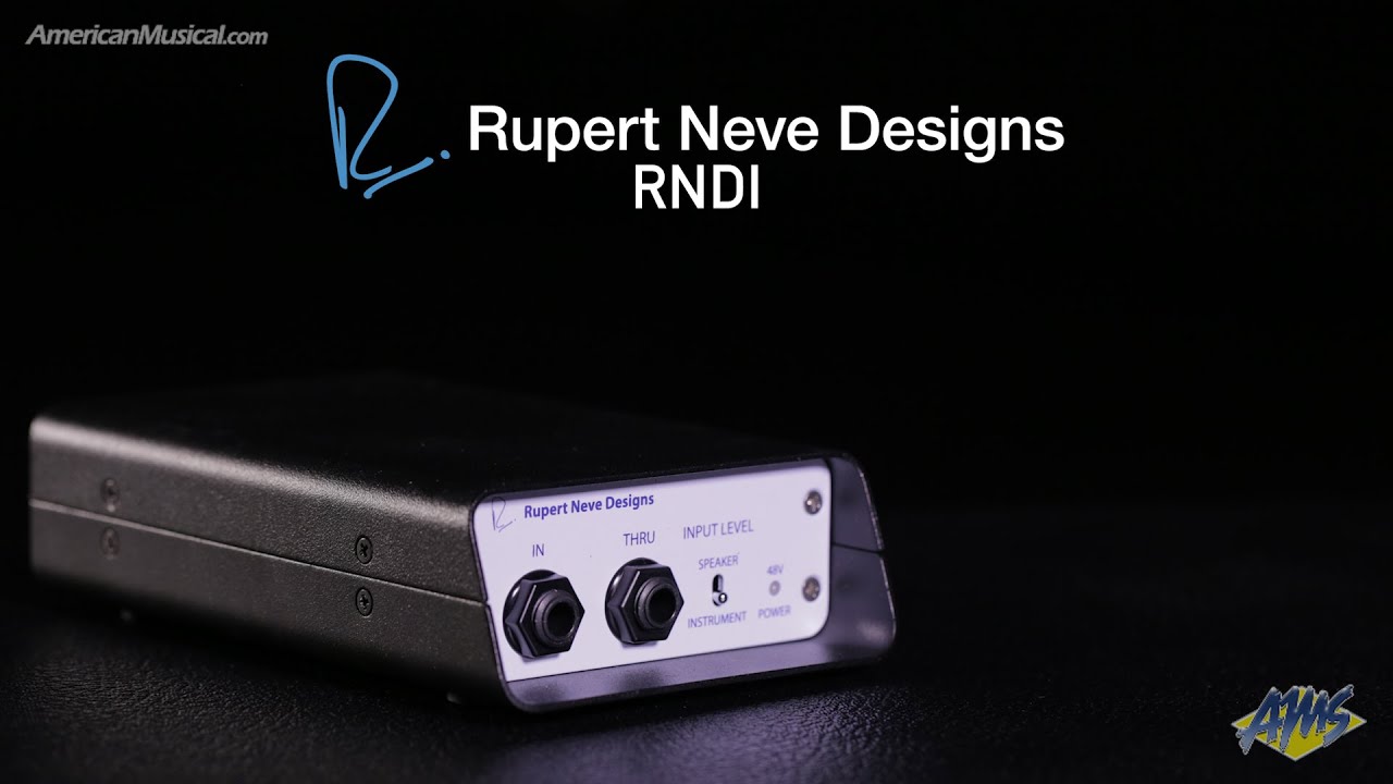 Rupert Neve Designs RNDI - AmericanMusical.com - YouTube