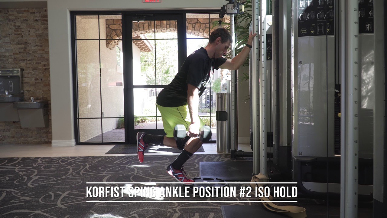 Korfist Spring Ankle Iso Position 2 - YouTube