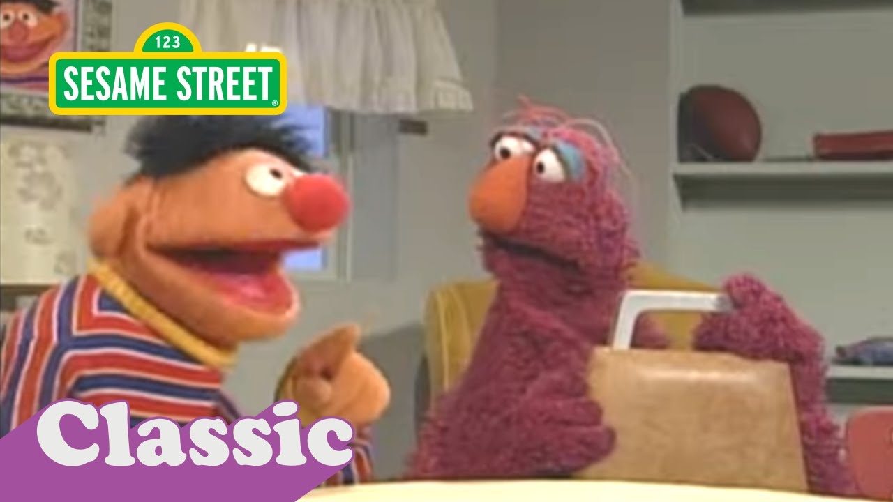 Ernie and Telly's Pretend Tea Party | Sesame Street Classic - YouTube