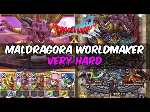 Battle of All Ages | Maldragora the Worldmaker Very Hard [Dragon Quest Tact] - YouTube