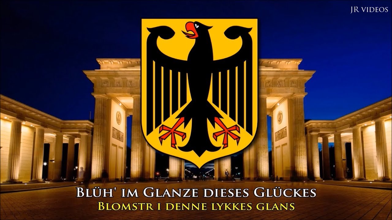 Tysklands nationalsang (DE/DAN tekst) - Anthem of Germany (Danish ...