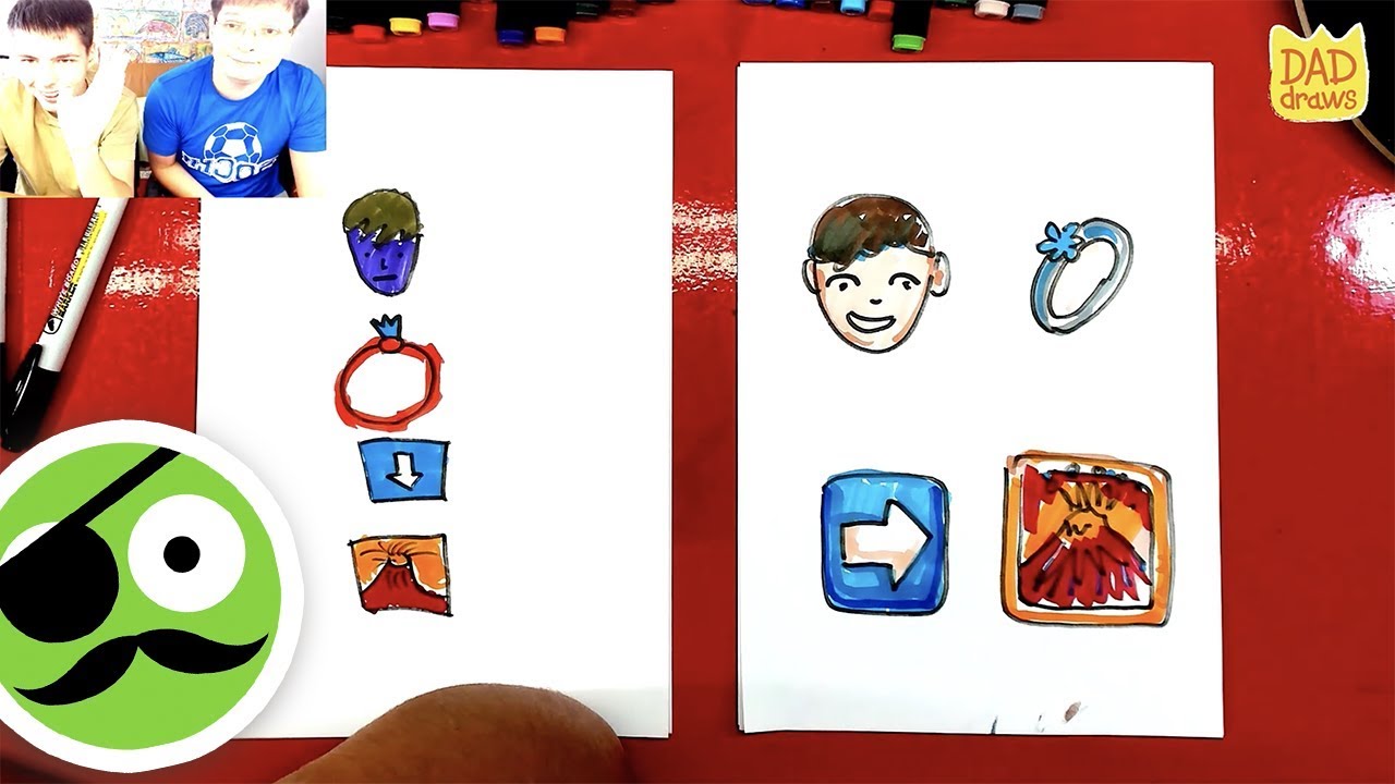 How to draw Lord of the Rings on EMOJI - YouTube