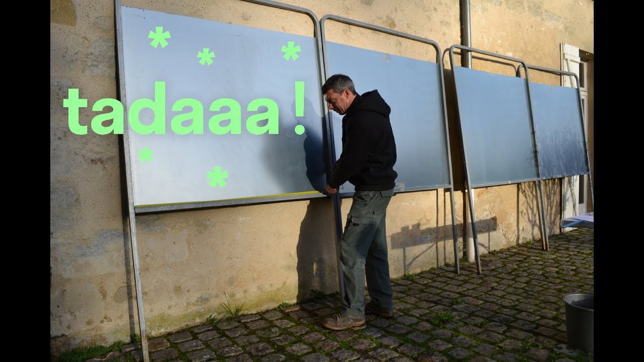 Comment coller vos affiches ? - YouTube