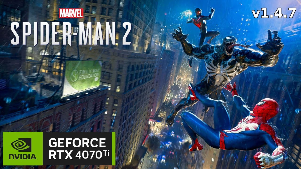4070 Ti + 7800X3D - Spider-Man 2 PC Port v1.4.7 - YouTube