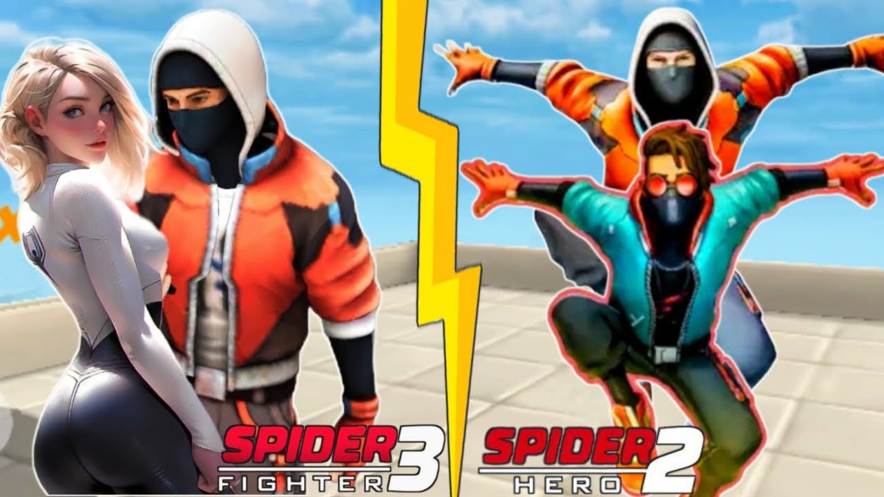 Spider Fighter 3 vs Spider Fighter 2 Gameplay Comparison - Android/IOS Gameplay. - YouTube